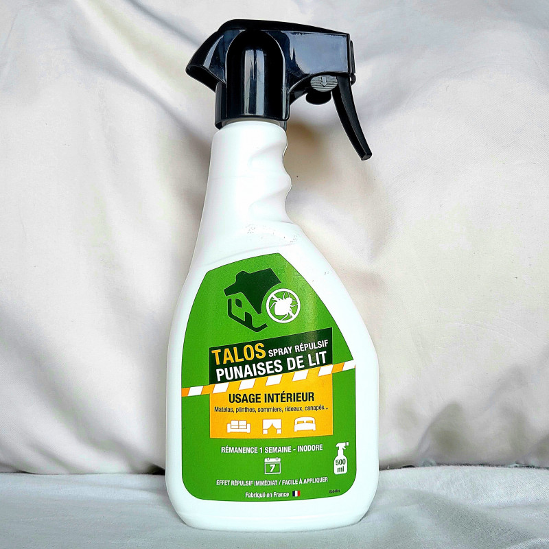 TALOS 500 ml, spray répulsif anti punaise de lit sans biocide