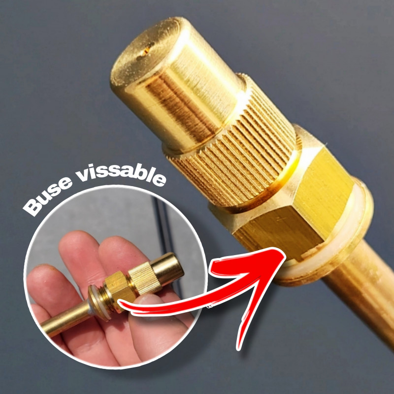 Buse de pulvérisation réglable en laiton 1.3mm pour raccord G1/4"