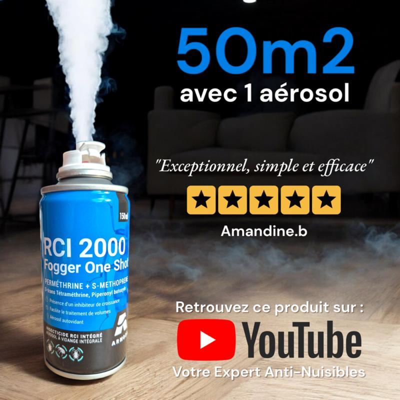 RCI 2000 Fogger One Shot 150ml | Fumigène insecticide aérosol n°1