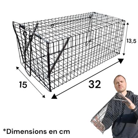Cage piège 1 entrée rat, loir, lérot | Pour capture vivante