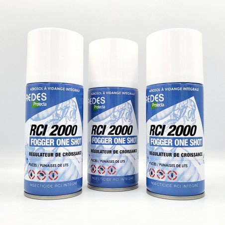 RCI 2000 Fogger One Shot 150ml | Lot de 3 pour traitement de 150 m²