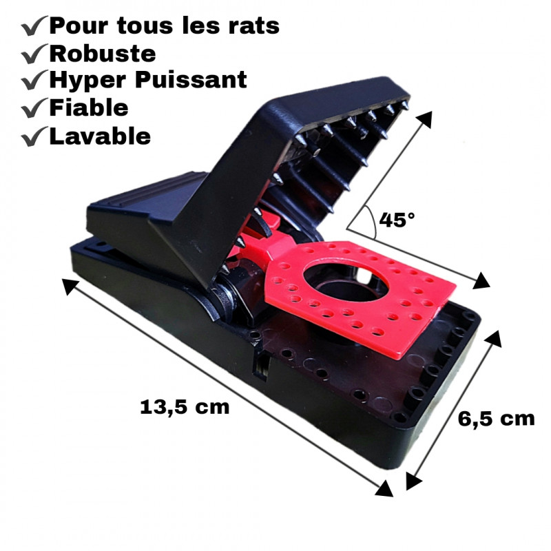 Piège "Mâchoire Komodo" sur-puissant, spécial rat | Exclusivité